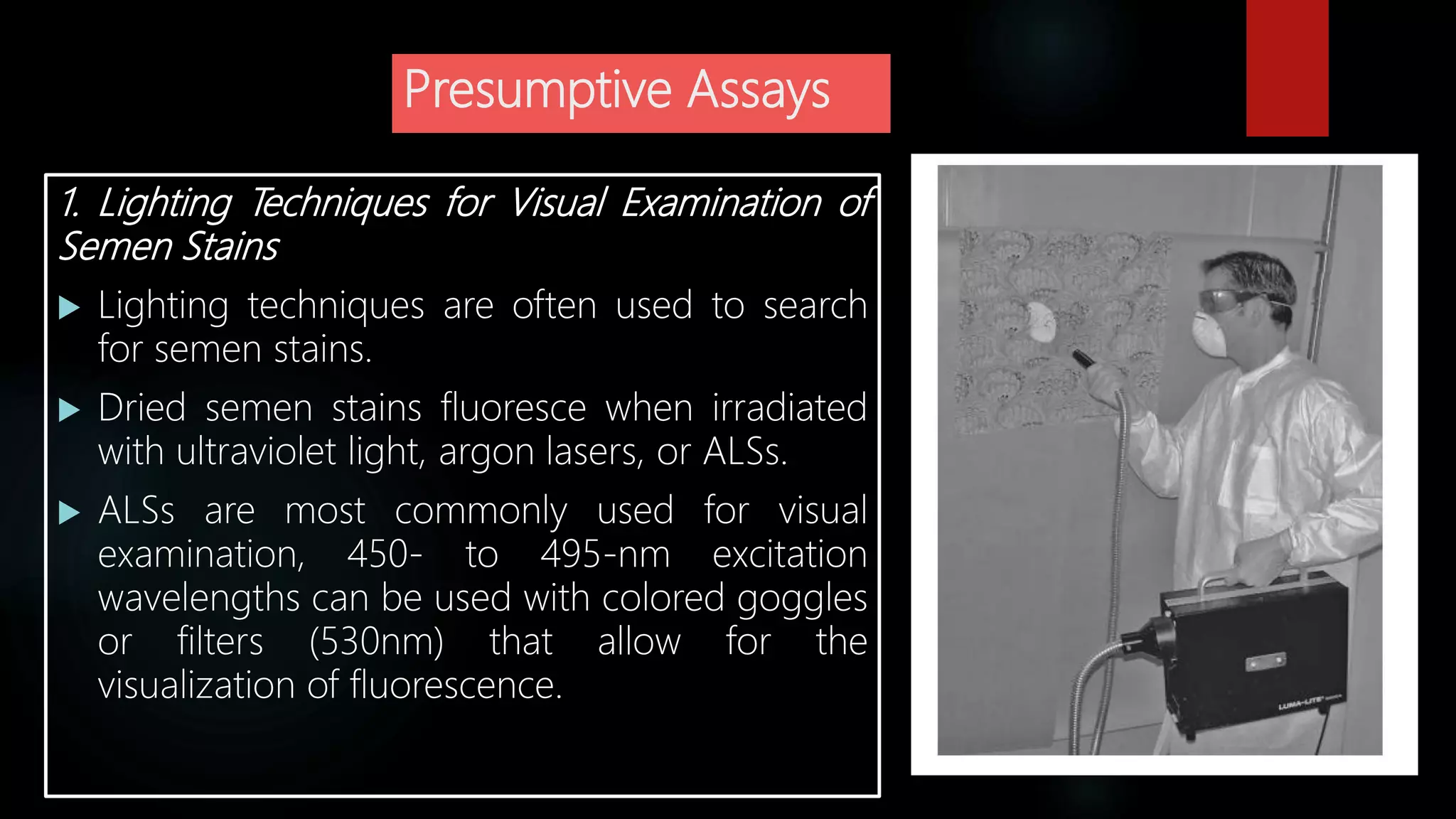 Semen Analysis Methods -Forensic Biology | PPTX