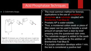 Semen Analysis Methods -Forensic Biology | PPTX