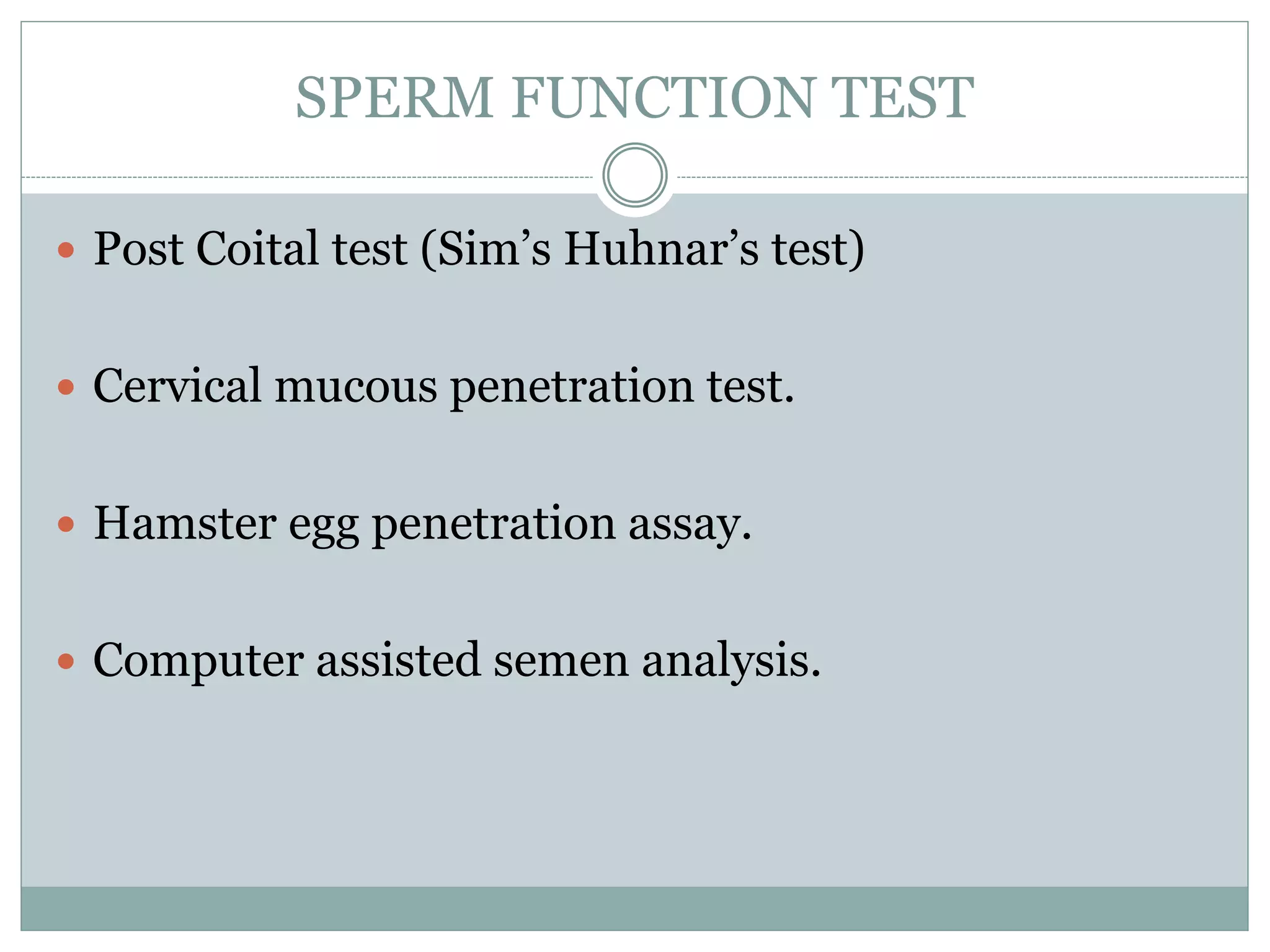 Semen analysis | PPTX