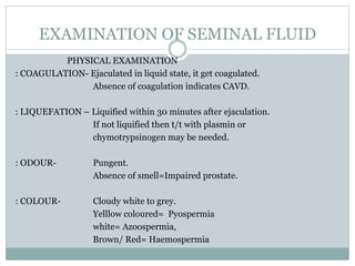 Semen analysis | PPTX