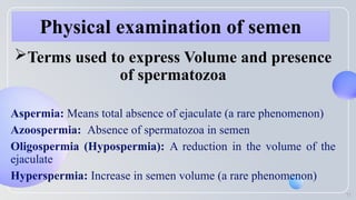 Semen Analysis Examination – Overview, Procedure, and Interpretation | PPTX