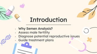 SEMEN ANALYSIS TEST AT HOME - SEMEN ANALYSIS PROCEDURE | PPTX