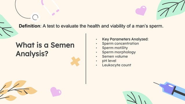 SEMEN ANALYSIS TEST AT HOME - SEMEN ANALYSIS PROCEDURE | PPT