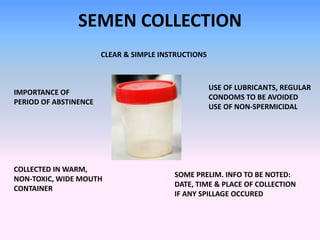 SEMEN ANALYSIS & W.H.O CRITERIA 2010 | PDF