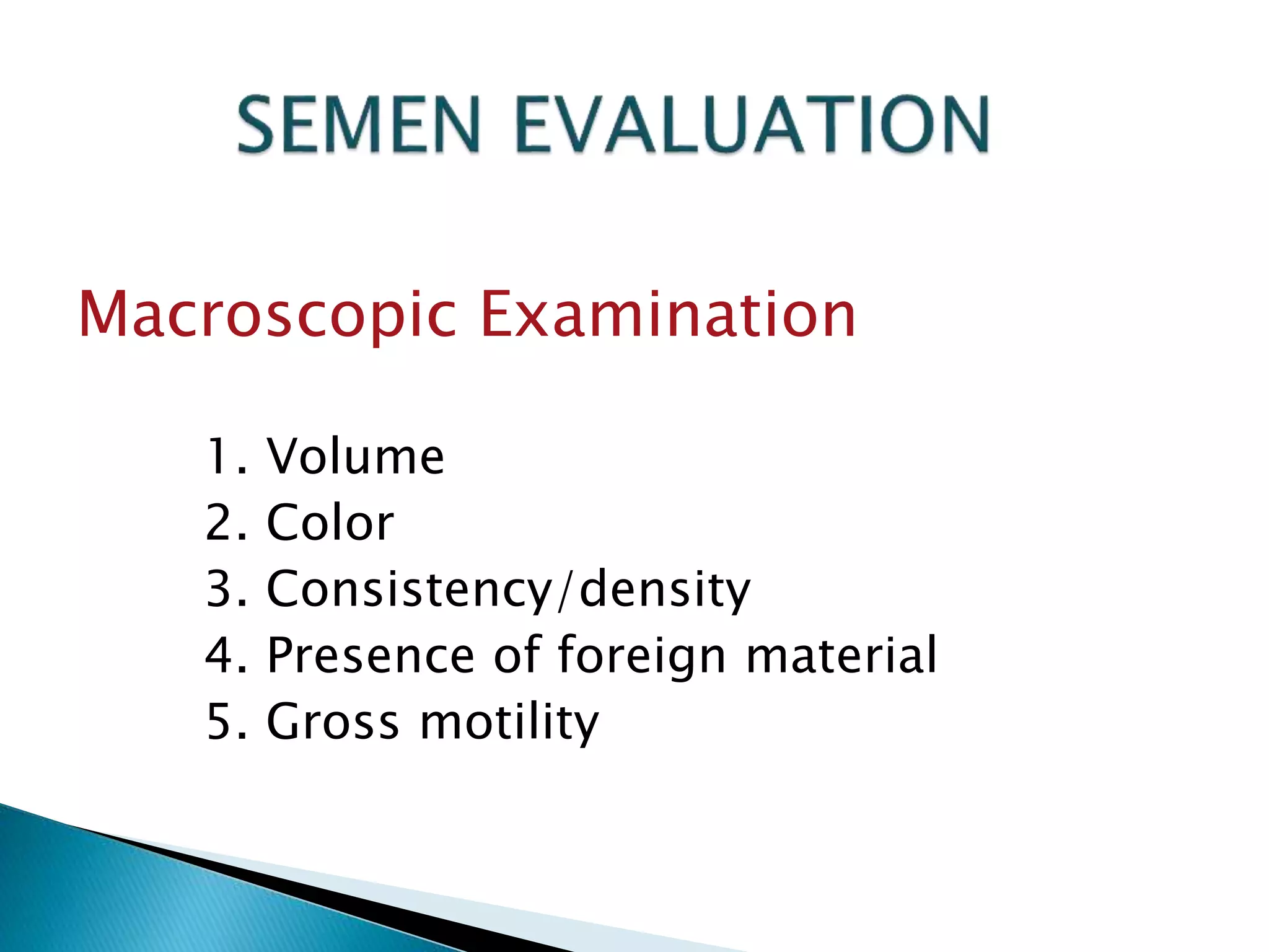 Semen Evaluation | PPTX