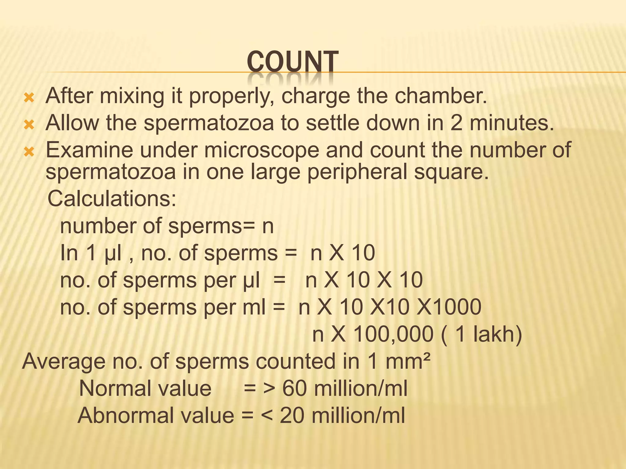 Semen examination | PPTX