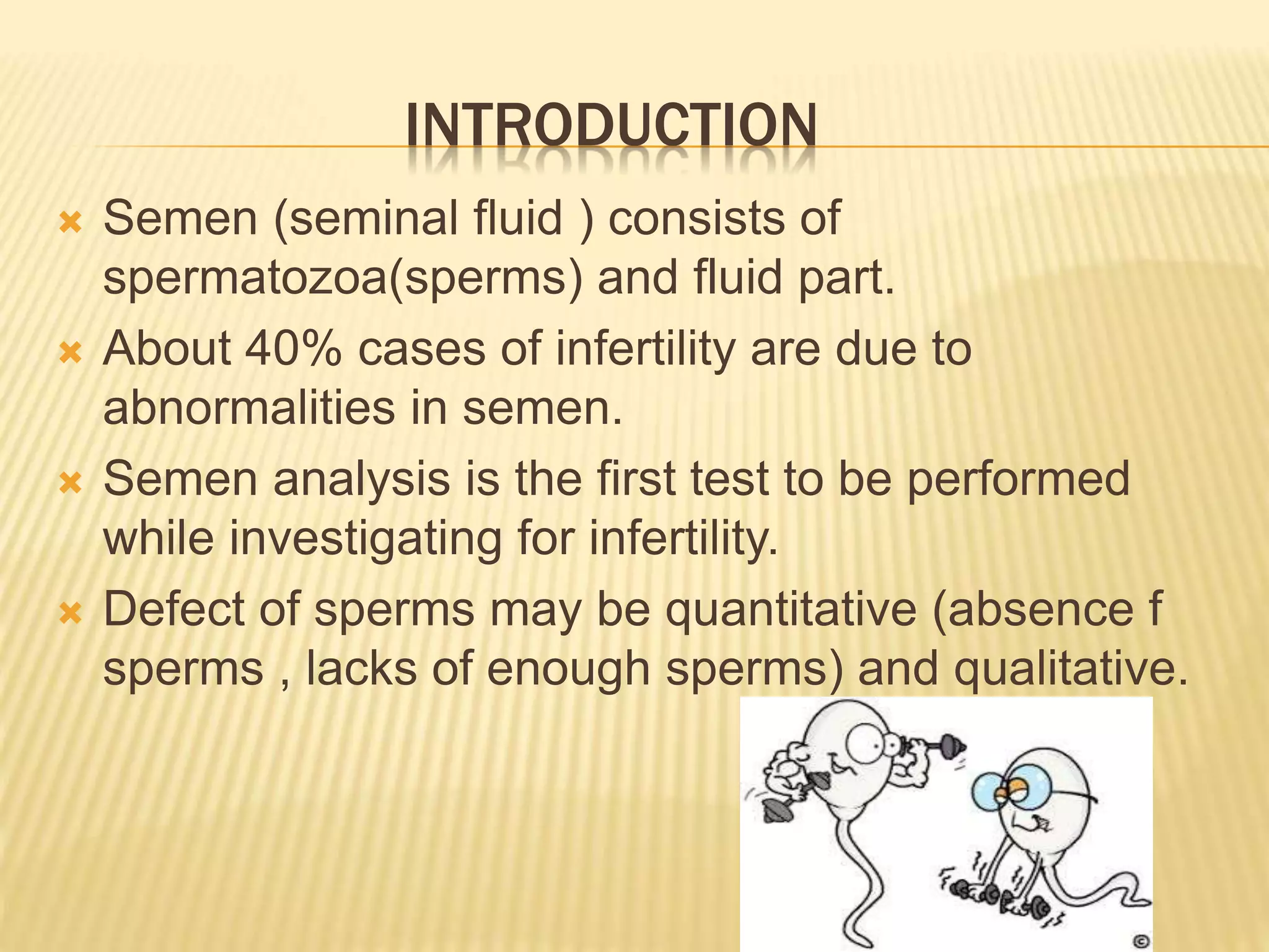 Semen examination | PPTX
