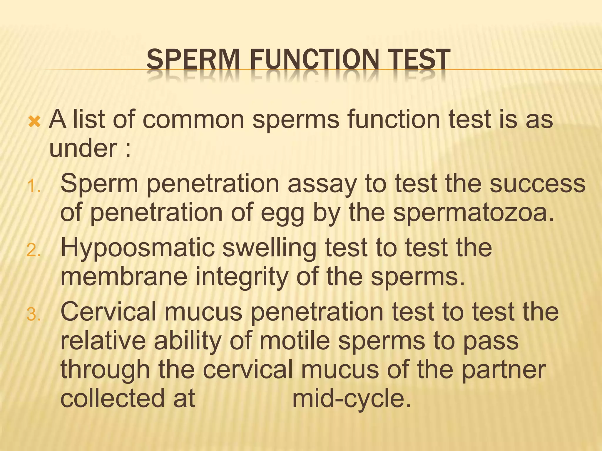 Semen examination | PPTX