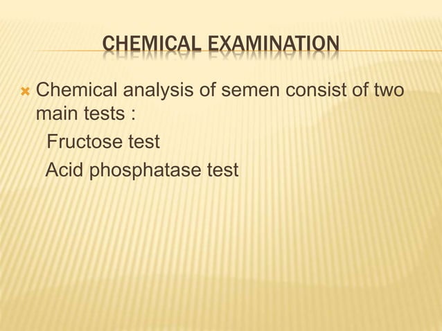 Semen examination | PPTX | Infertility | Reproductive Health