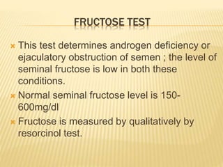 Semen examination | PPTX