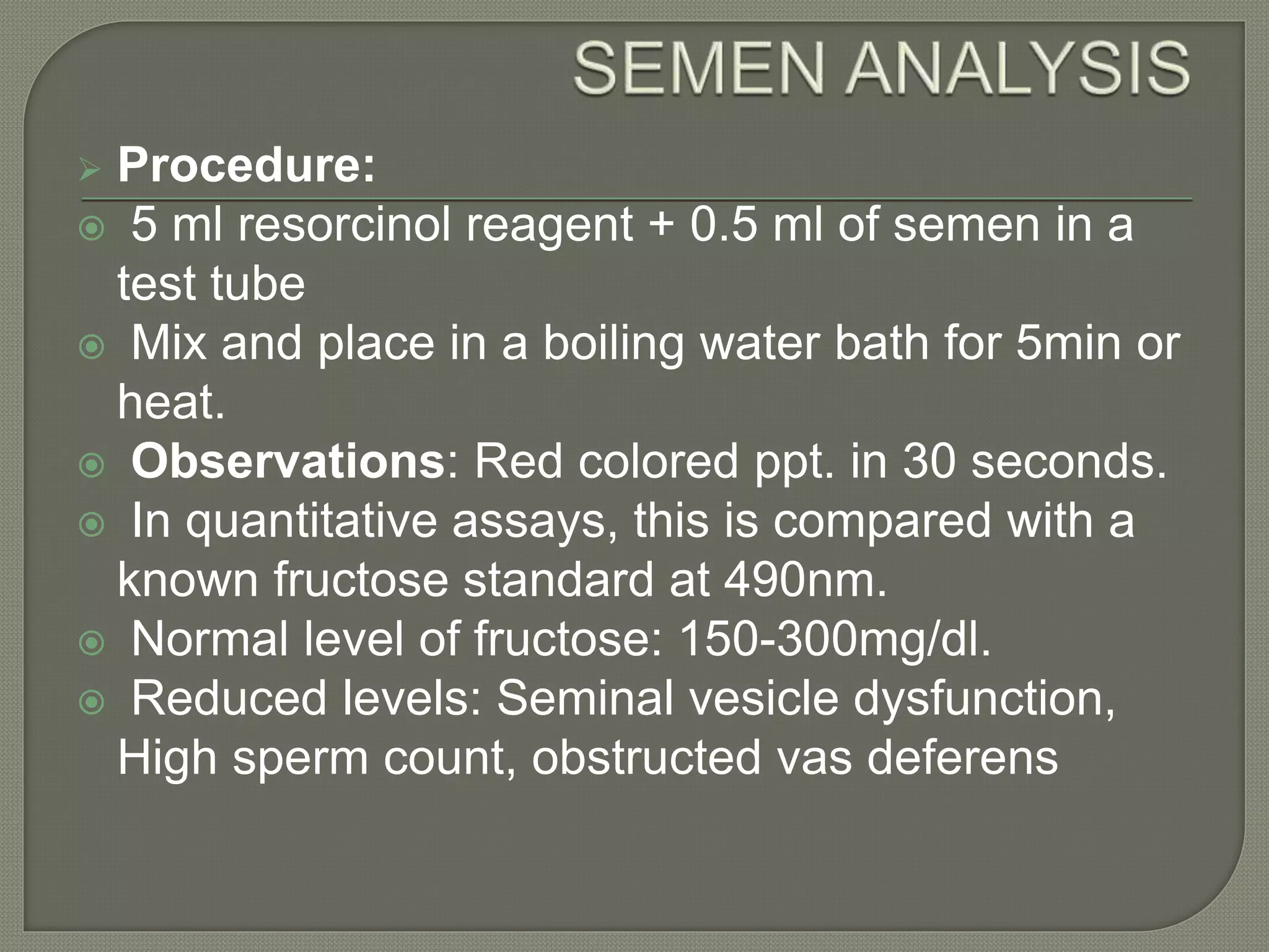 Semen examination | PPTX