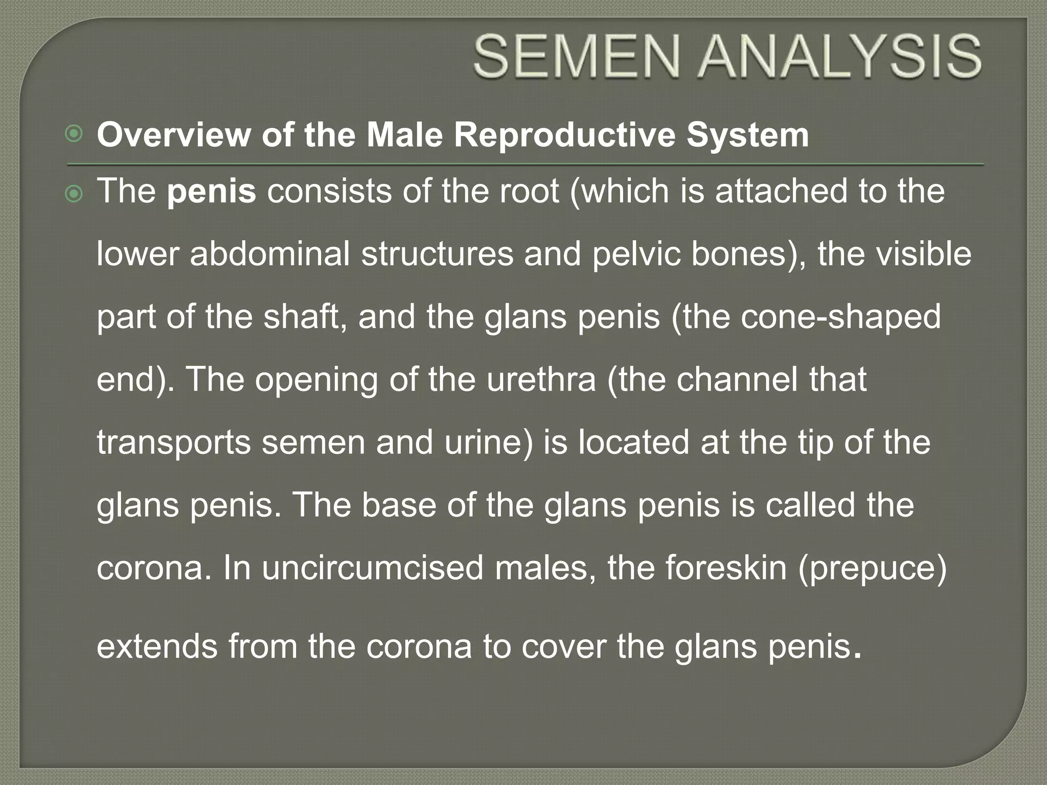 Semen examination | PPTX