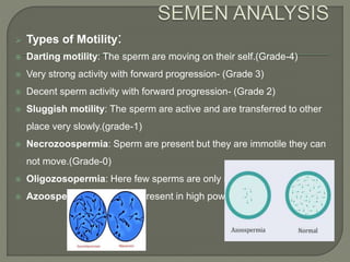 Semen examination | PPTX
