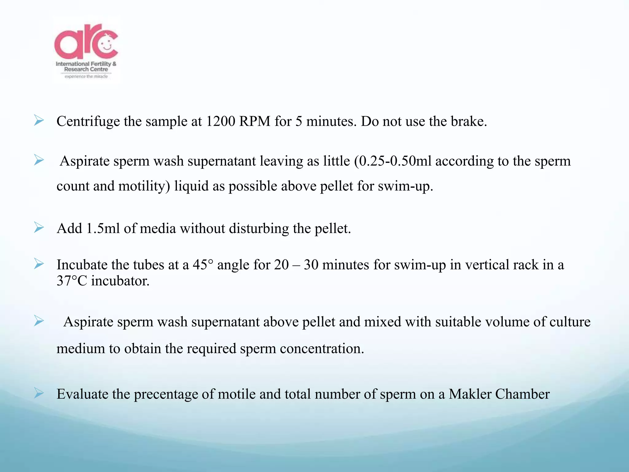 Sperm preparation by Dr.Renukadevi | PPTX