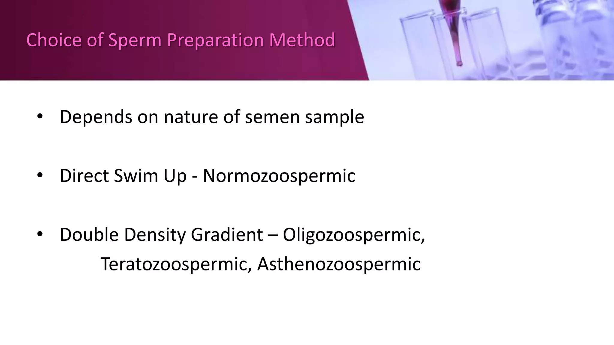Semen Preparation Methods - Principles & Techniques | PPTX