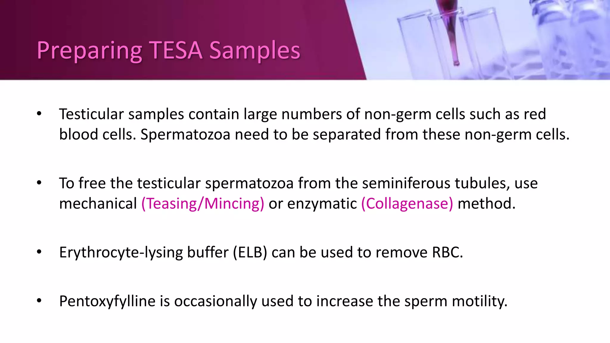 Semen Preparation Methods - Principles & Techniques | PPTX