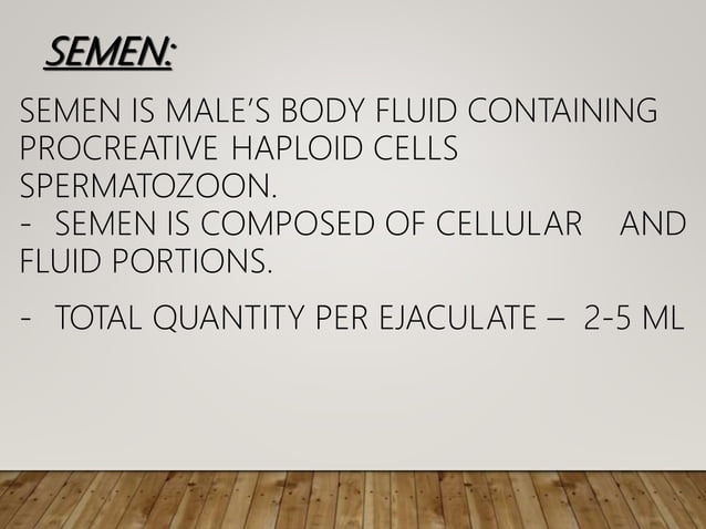 Semen Analysis | PPTX | Infertility | Reproductive Health