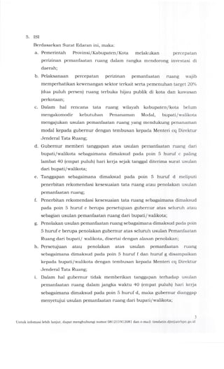 SE ATR/BPN Percepatan Investasi | PDF