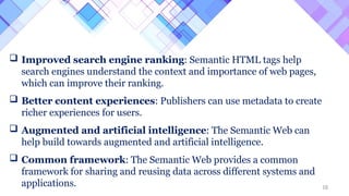 Sementic Web power point presentation... | PPTX