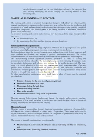 Materials Managment System For Organizations | DOC