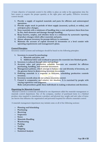 Materials Managment System For Organizations | PDF