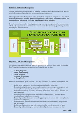 Materials Managment System For Organizations | PDF