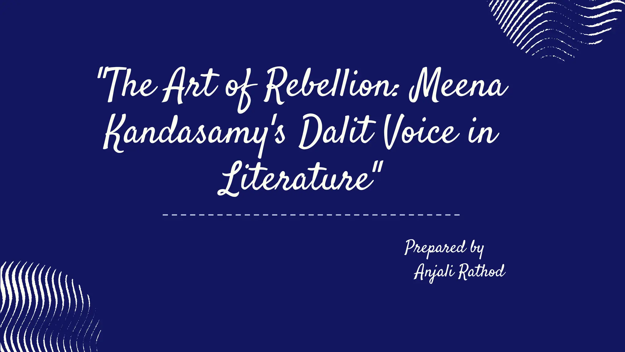 "The Art of Rebellion: Meena Kandasamy's Dalit Voice in Literature" | PDF