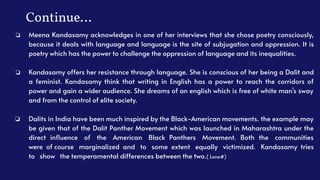 "The Art of Rebellion: Meena Kandasamy's Dalit Voice in Literature" | PPT