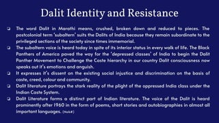 "The Art of Rebellion: Meena Kandasamy's Dalit Voice in Literature" | PPT