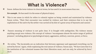 Fanon’s Theory of Violence | PDF