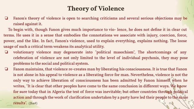 Fanon’s Theory of Violence | PDF
