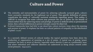 Power In Cultural Studies | PDF | Education
