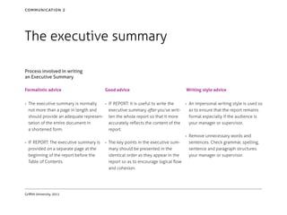 The executive summary (Service Management_4th semester) | PDF