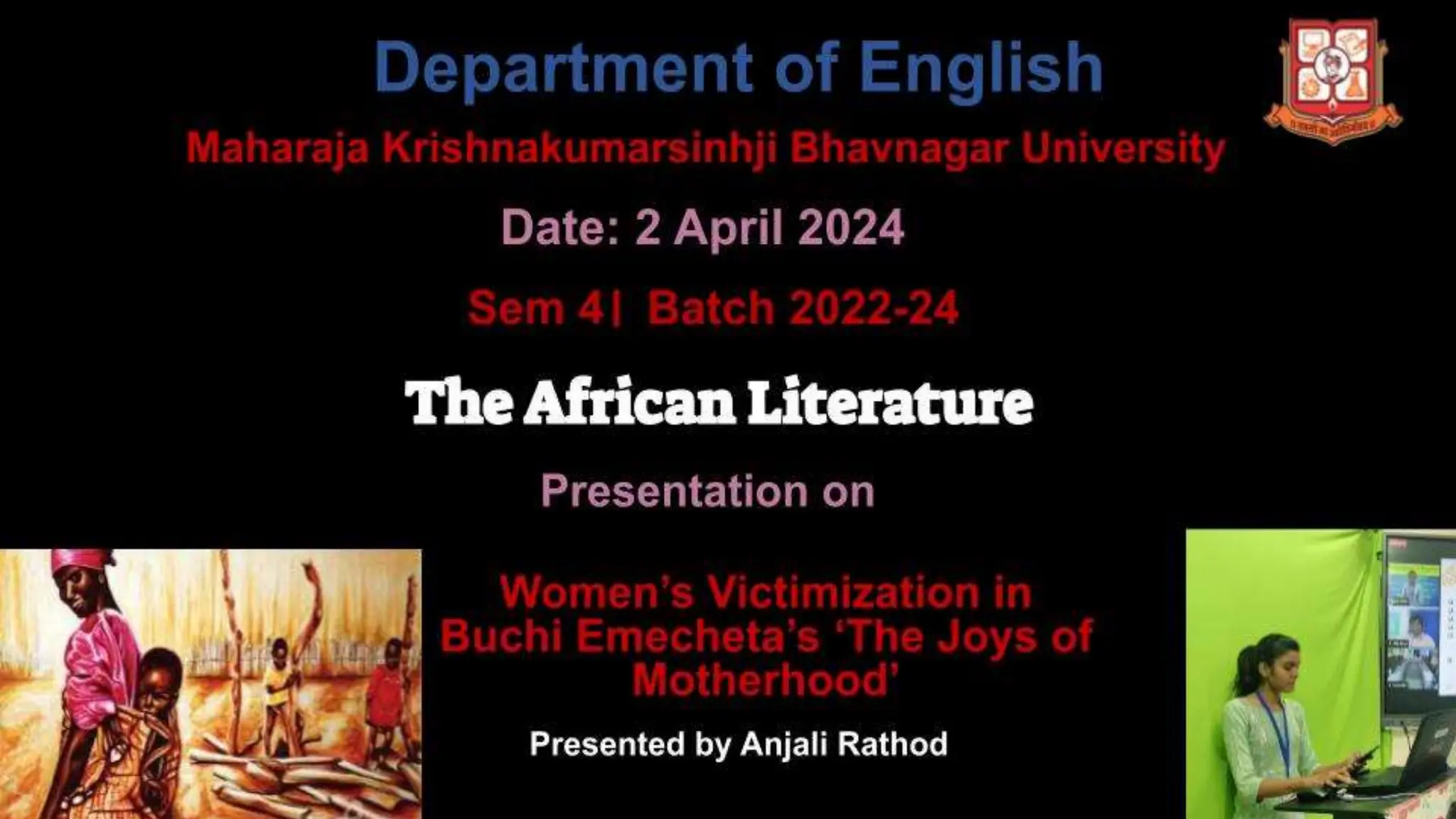Women’s Victimization in Buchi Emecheta’s ‘The Joys of Motherhood’ | PPT