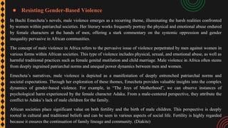 Women’s Victimization in Buchi Emecheta’s ‘The Joys of Motherhood’ | PPT