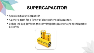 Supercapacitor | PPTX | Green Vehicles | Auto Type