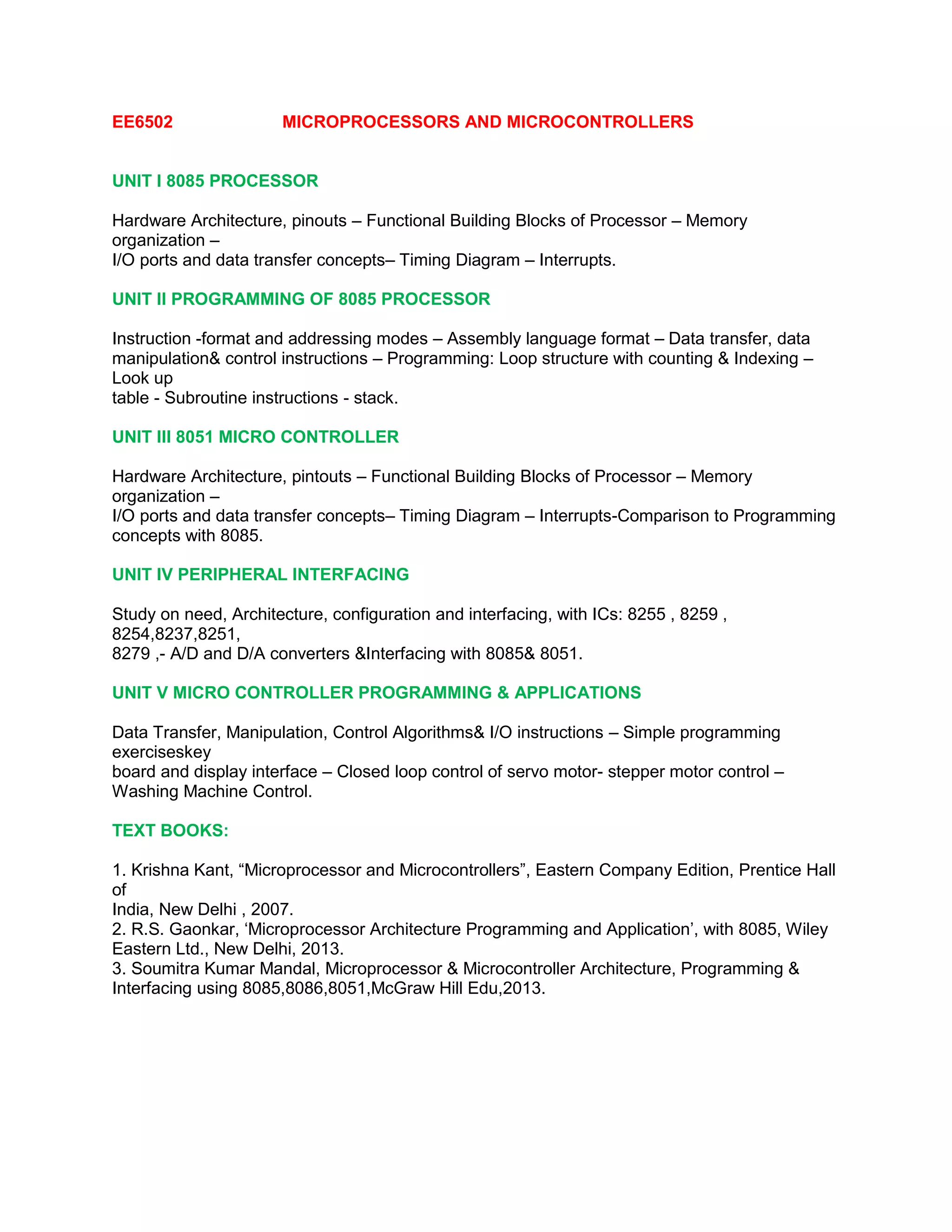 Semester(5) syllabus | PDF