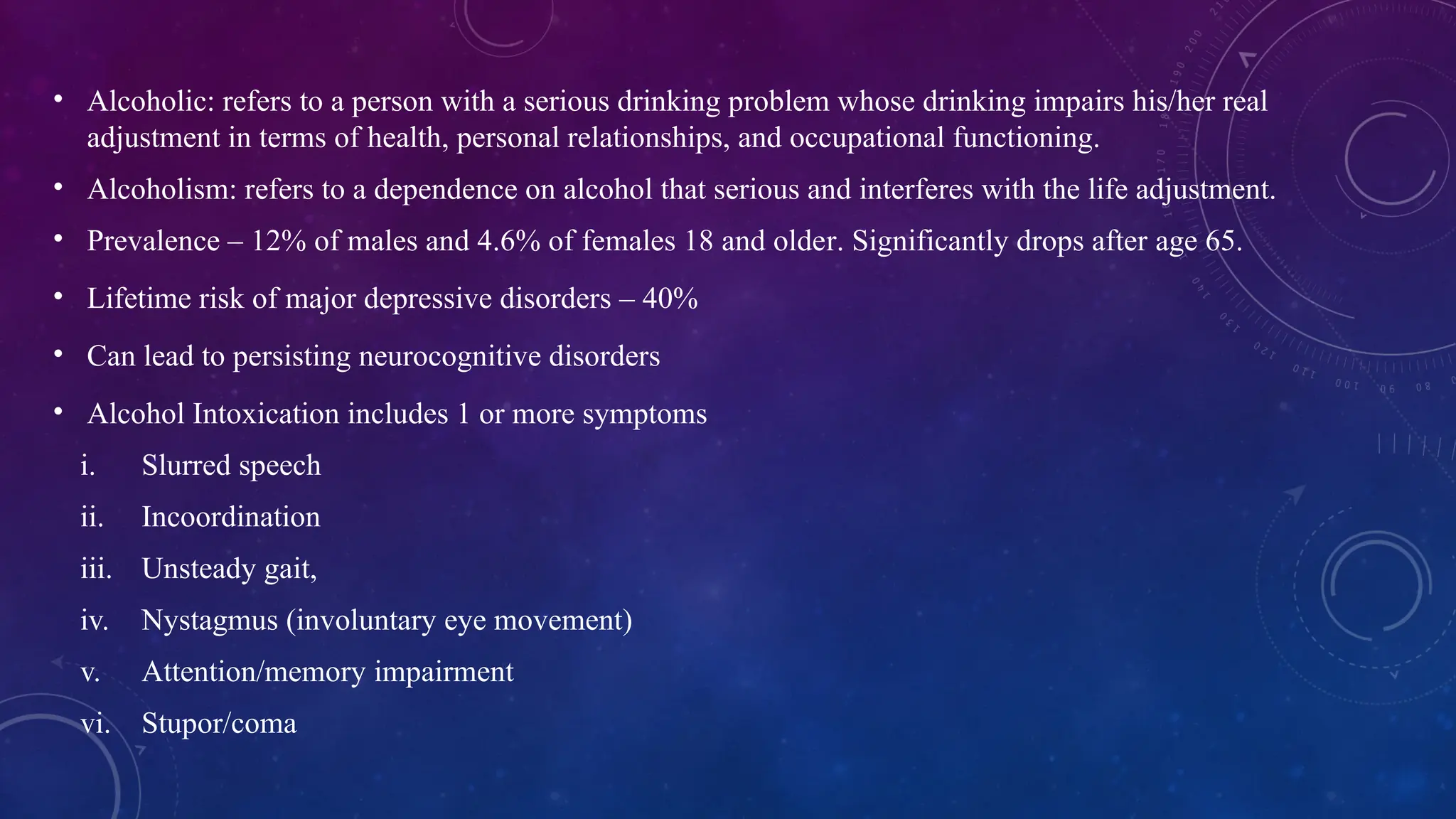 Semester 6, Module 1 - Substance Abuse Disorders.pptx