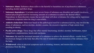 Semester 6, Module 1 - Substance Abuse Disorders.pptx