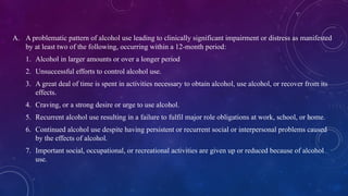 Semester 6, Module 1 - Substance Abuse Disorders.pptx