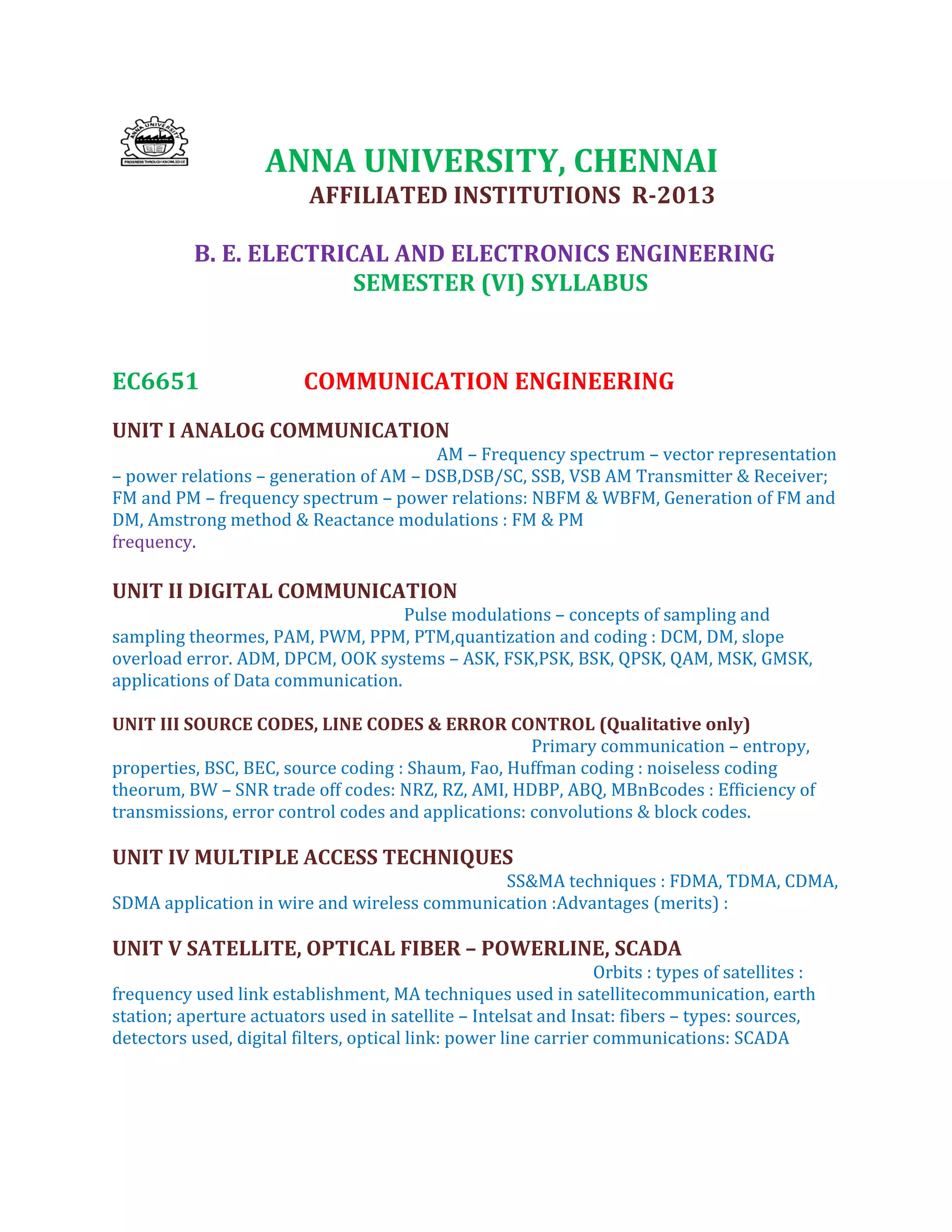 EEE Semester(6) Syllabus | PDF | Computing | Technology & Computing