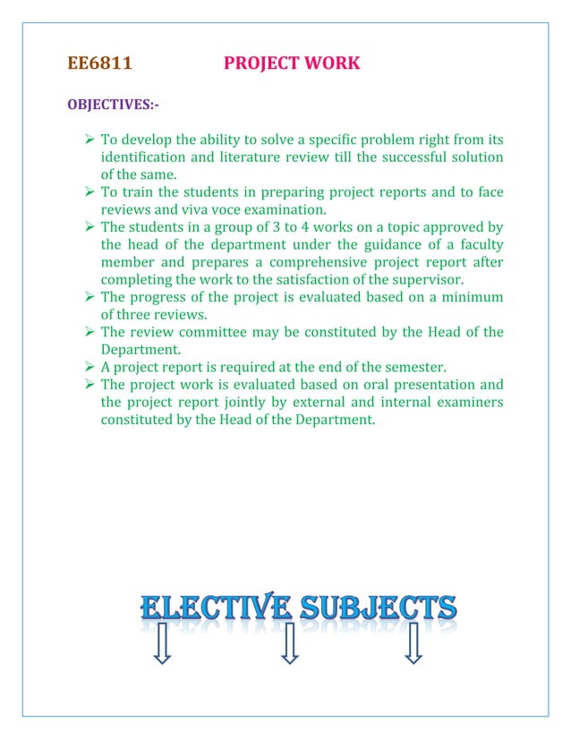 EEE Semester(8) Syllabus | PDF