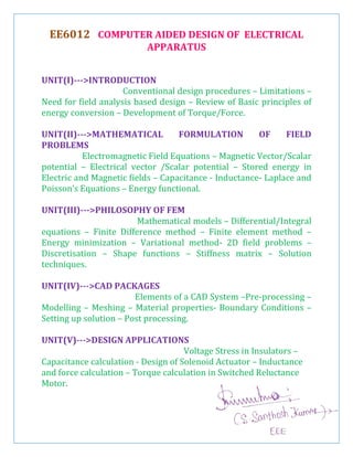 EEE Semester(8) Syllabus | PDF