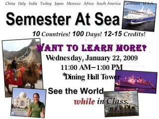 Semester At Sea | PPT