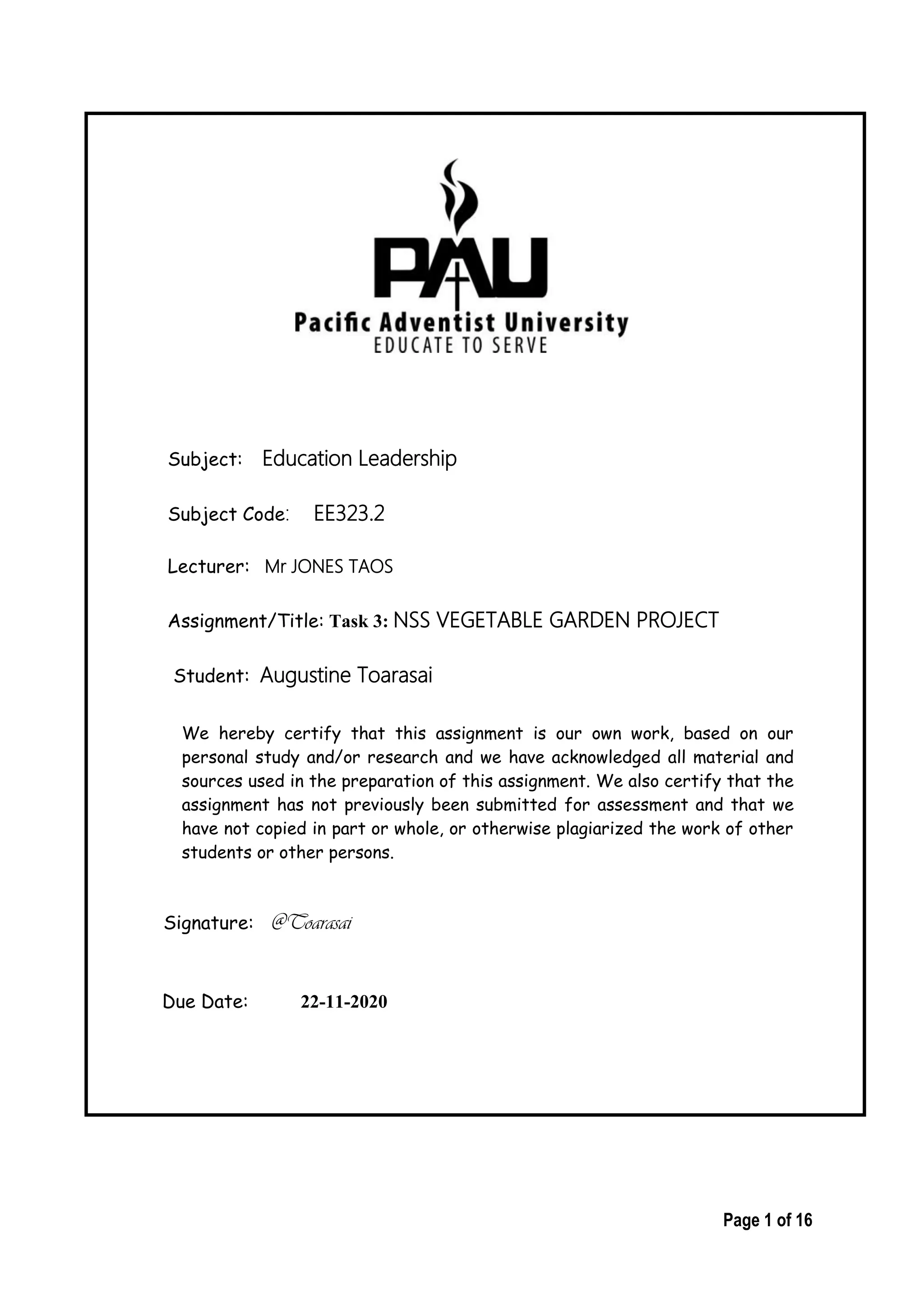 VEGETABLE GARDEN PROJECT | PDF