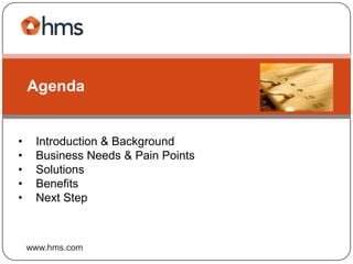 HMS | PPTX | Databases | Computer Software and Applications