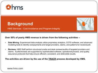 HMS | PPTX | Databases | Computer Software and Applications