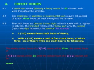 Semesters rules & regulations Hazara University Mansehra Pakistan. | PDF