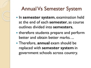 Semester system in nepal | PPTX