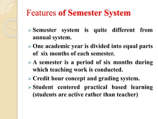 Semester system in nepal | PPTX